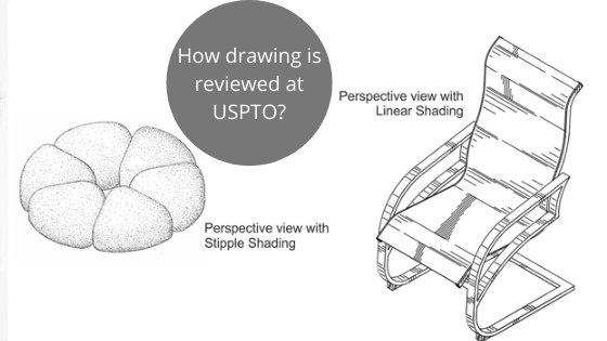 How patent drawings are reviewed at USPTO?